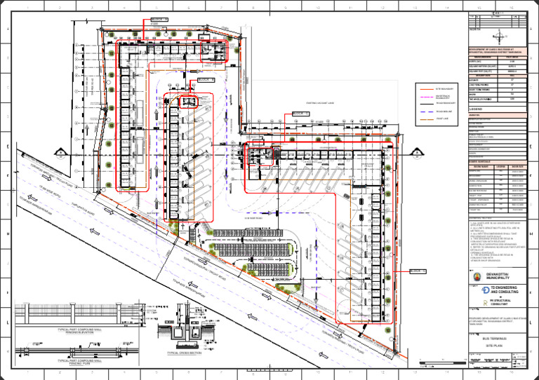 Devakottai Bus Stand Site Plan | PDF