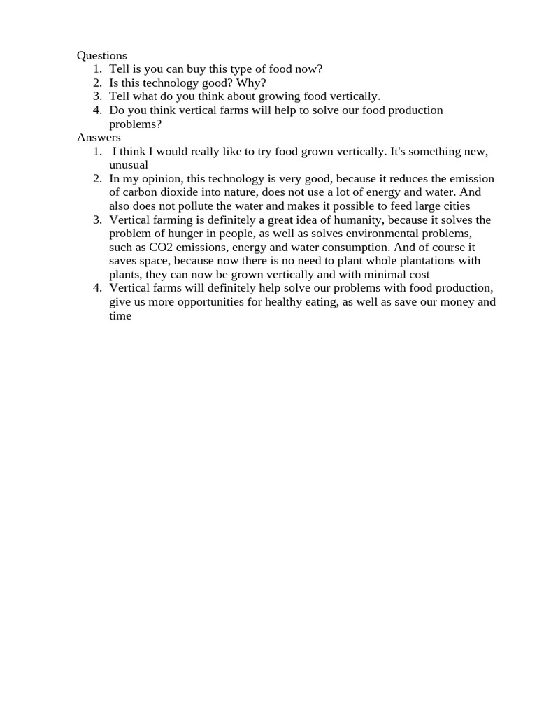 Vertical Farming HW | PDF