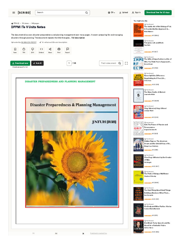 WWW Scribd Com Document 665075048 DPPM I TO V UNITS NOTES | PDF ...