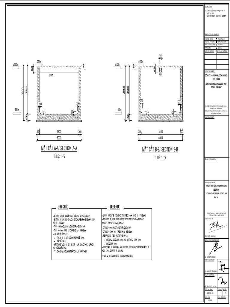 Maët Caét A-A/ Section A-A Maët Caét B-B/ Section B-B: TÆ LEÄ: 1-75 TÆ LEÄ: 1-75 | PDF