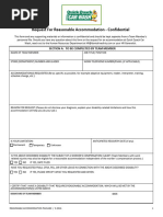 Reasonable Accommodation Request Template | PDF | Employment ...