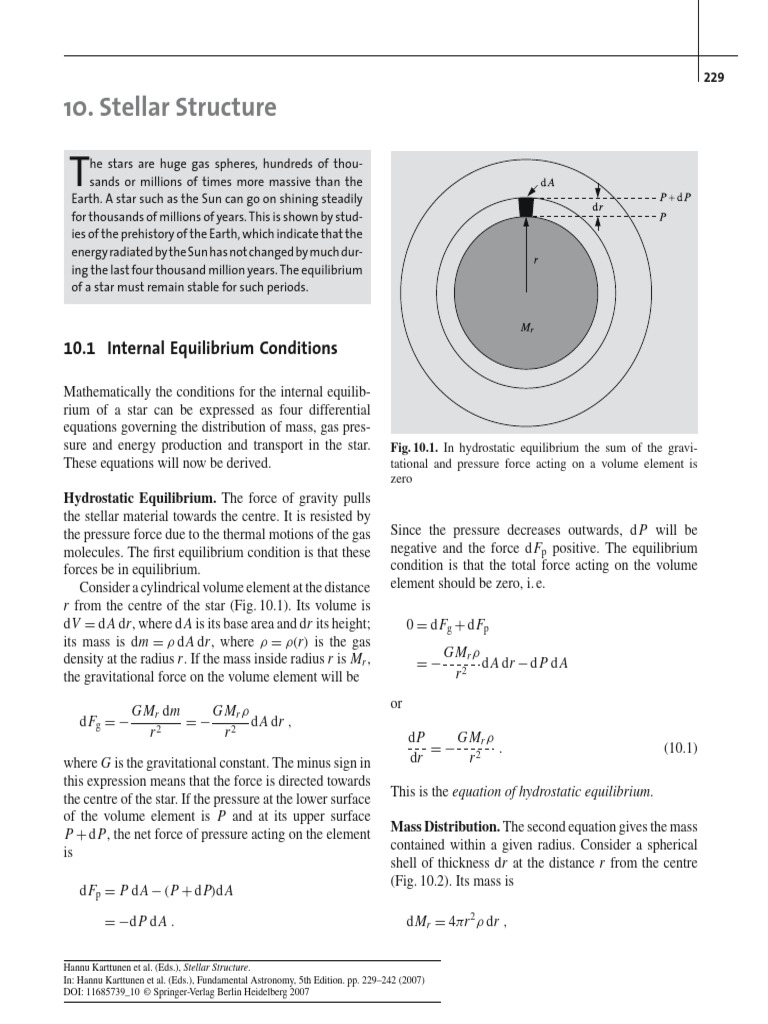 stellar structure | PDF | Stars | Nuclear Fusion