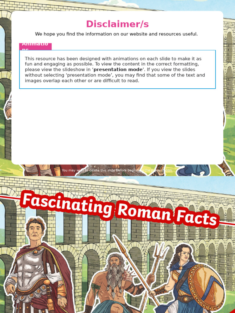 t2 H 5273 Roman Facts ks2 Powerpoint - Ver - 1 | PDF | Ancient Rome ...