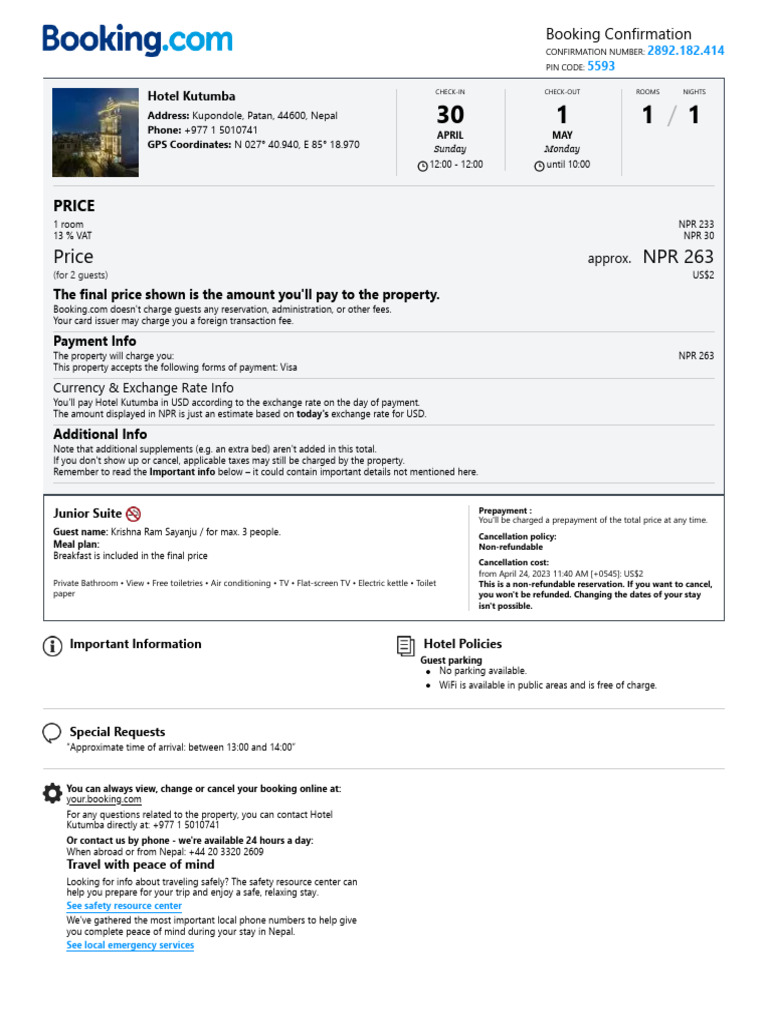 Confirmation | PDF | Fee | Exchange Rate