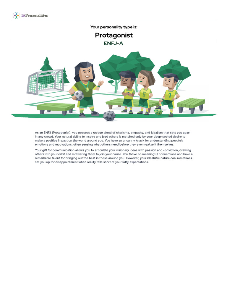 MBTI ENFJ-A Protagonist - Kor | PDF