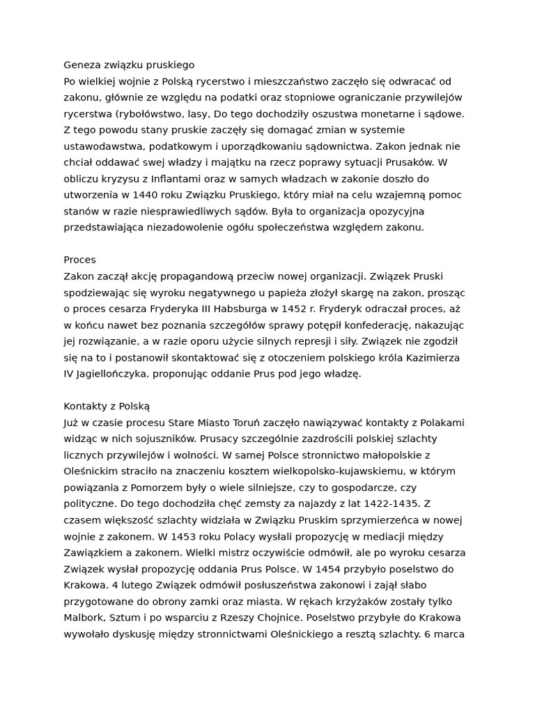 Związek Pruski | PDF