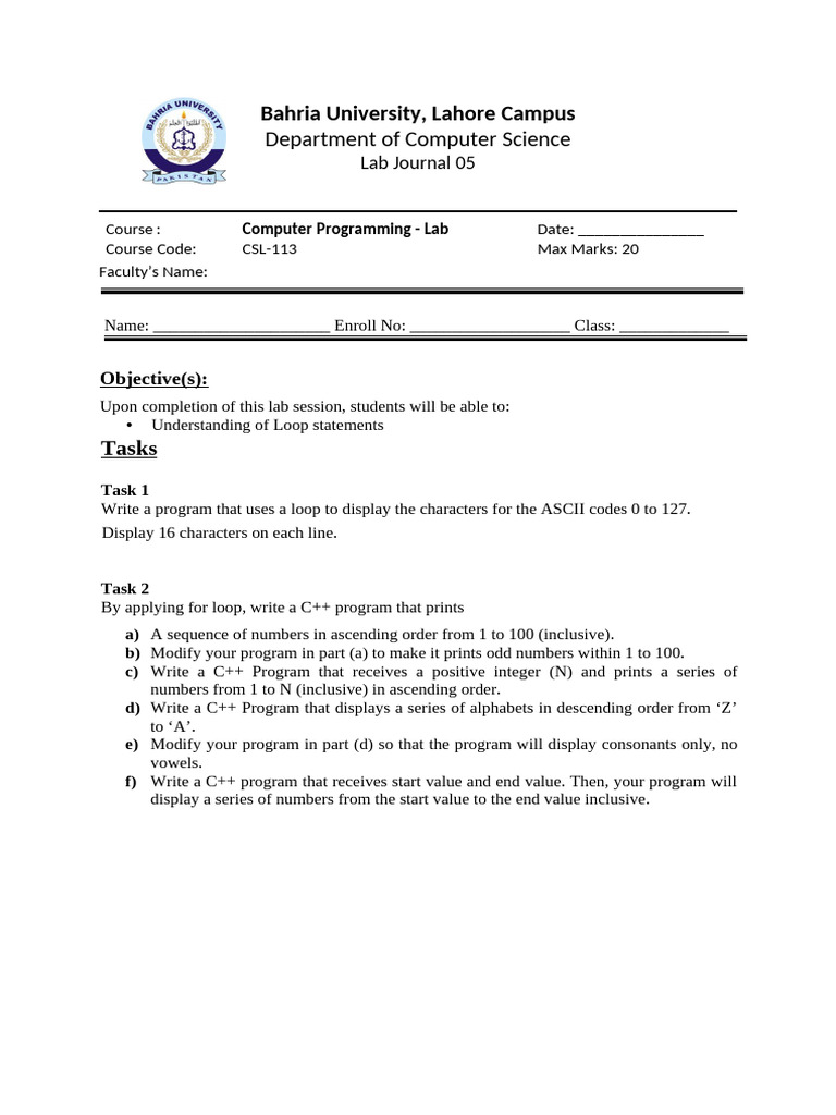Lab-5 Journal-05-31032023-091050am | PDF