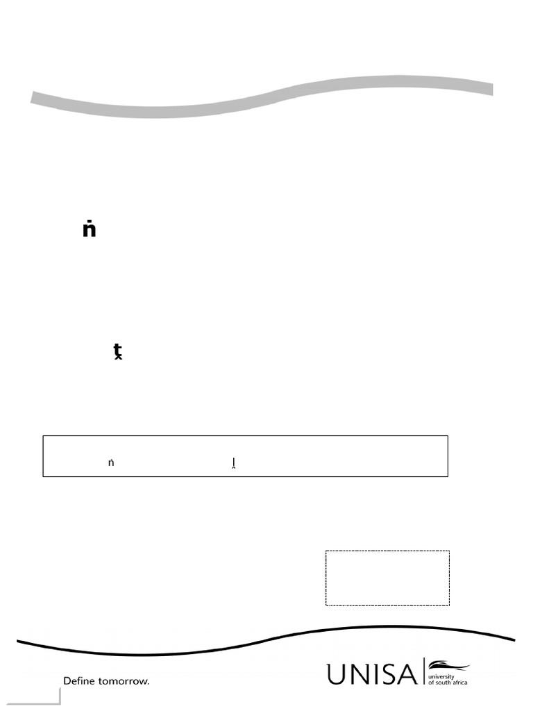 TUTORIAL LETTER | PDF