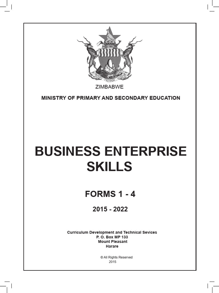 BeS Syllabus Form 1-4 | PDF | Educational Technology | Business
