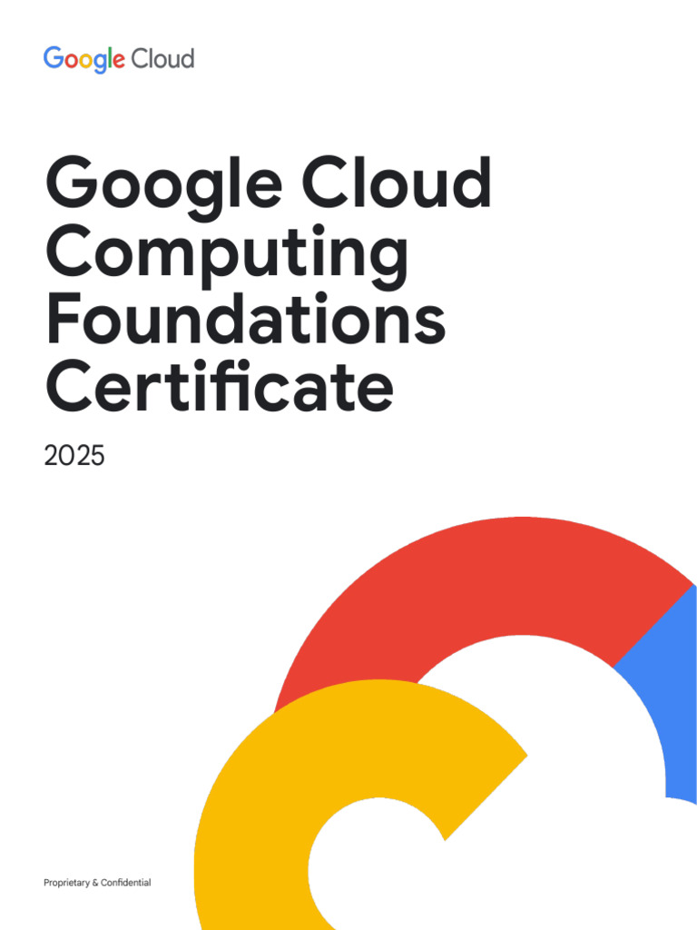 Cloudcomputing Certificate Overview | PDF | Cloud Computing | Computer Network