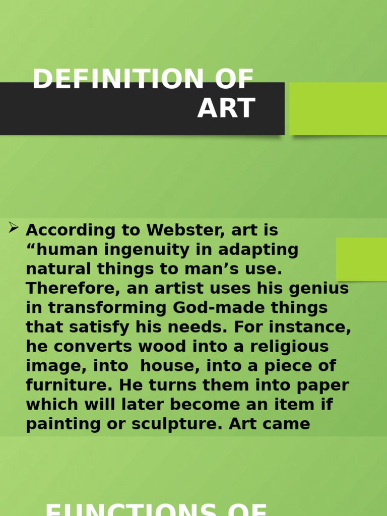 Functions and Styles of Art Explained | PDF | Paintings | The Arts