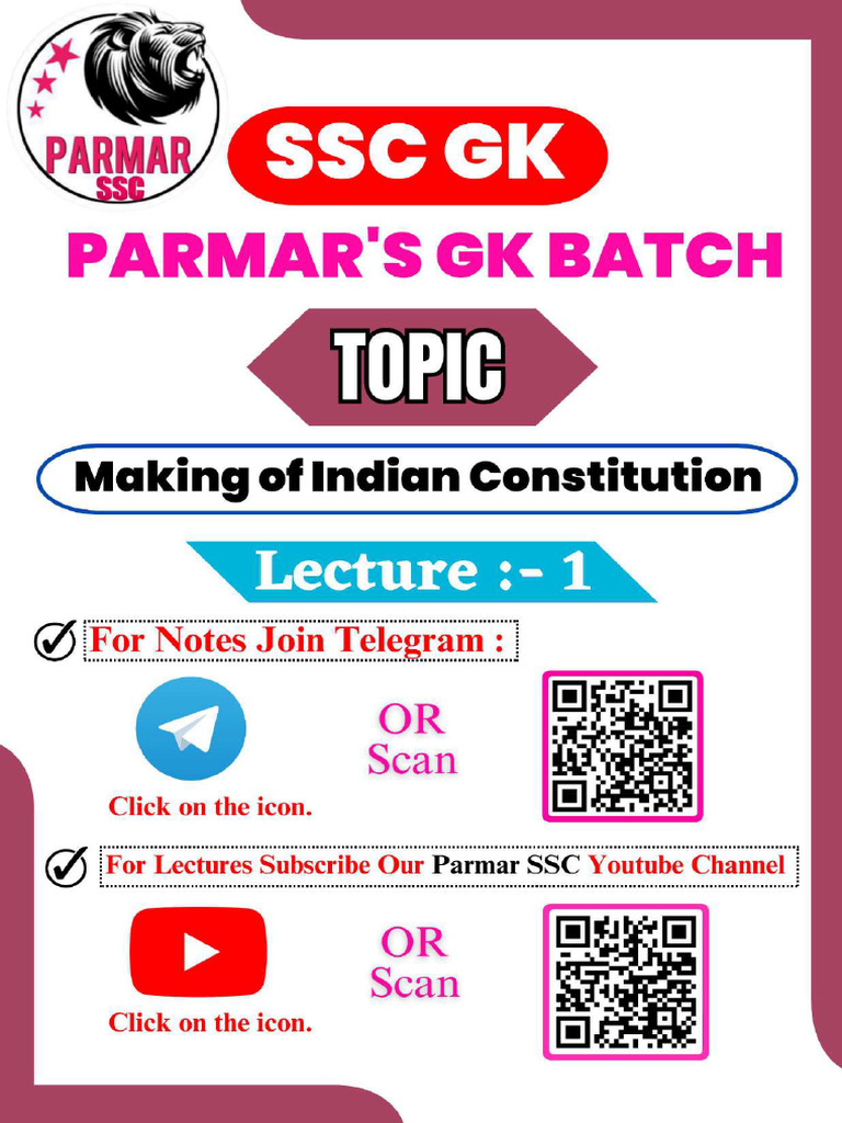 Parmar SSC GK Indian Polity Complete Notes English Medium | PDF