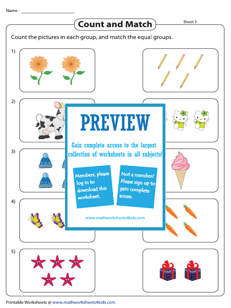 Match Equal Groups 3 | PDF