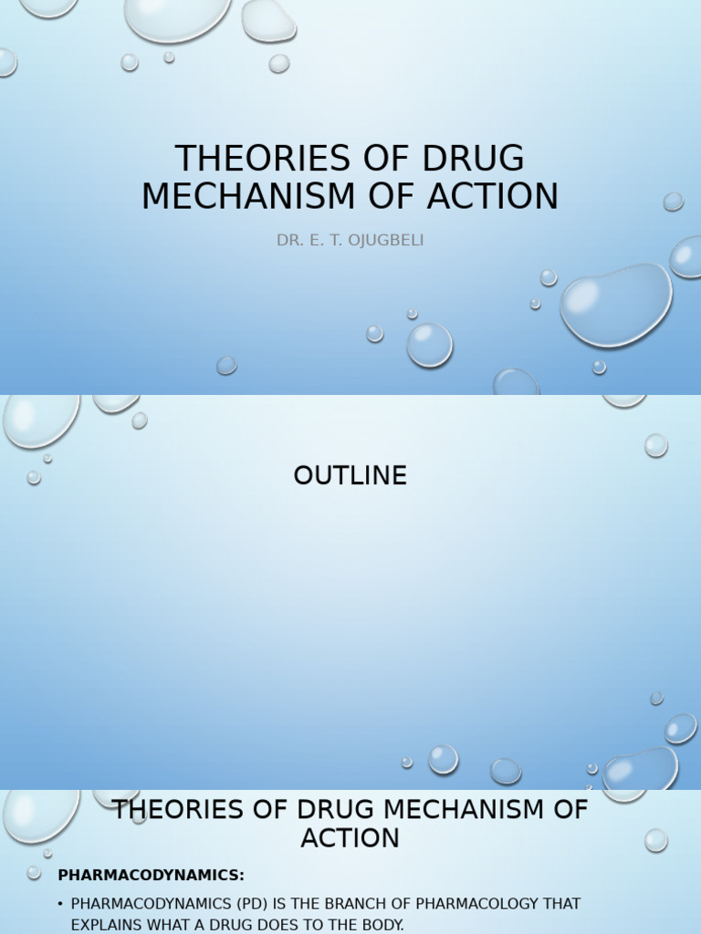 Theories of Drug Mechanism of Action | PDF | Receptor (Biochemistry ...