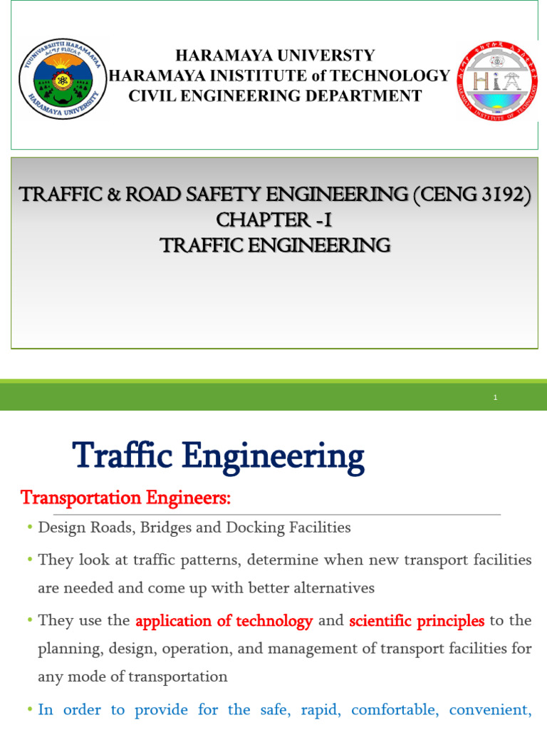 Traffic Engineering and Safety Analysis | PDF | Traffic | Transport