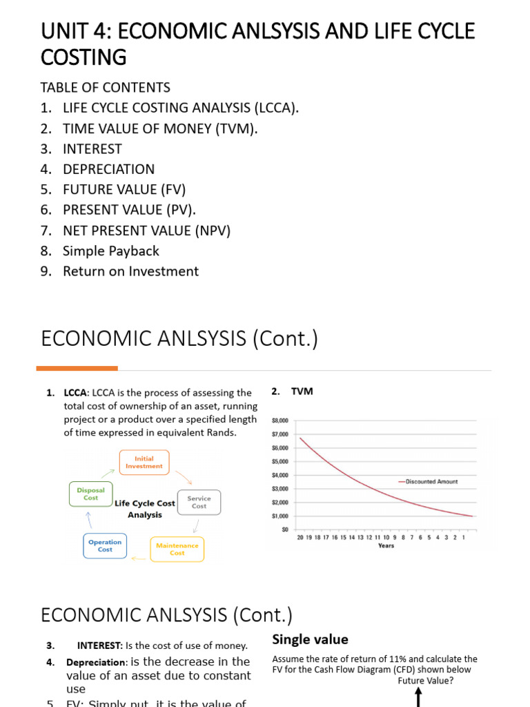 Presentation On Energy Economics | PDF | Time Value Of Money | Net ...