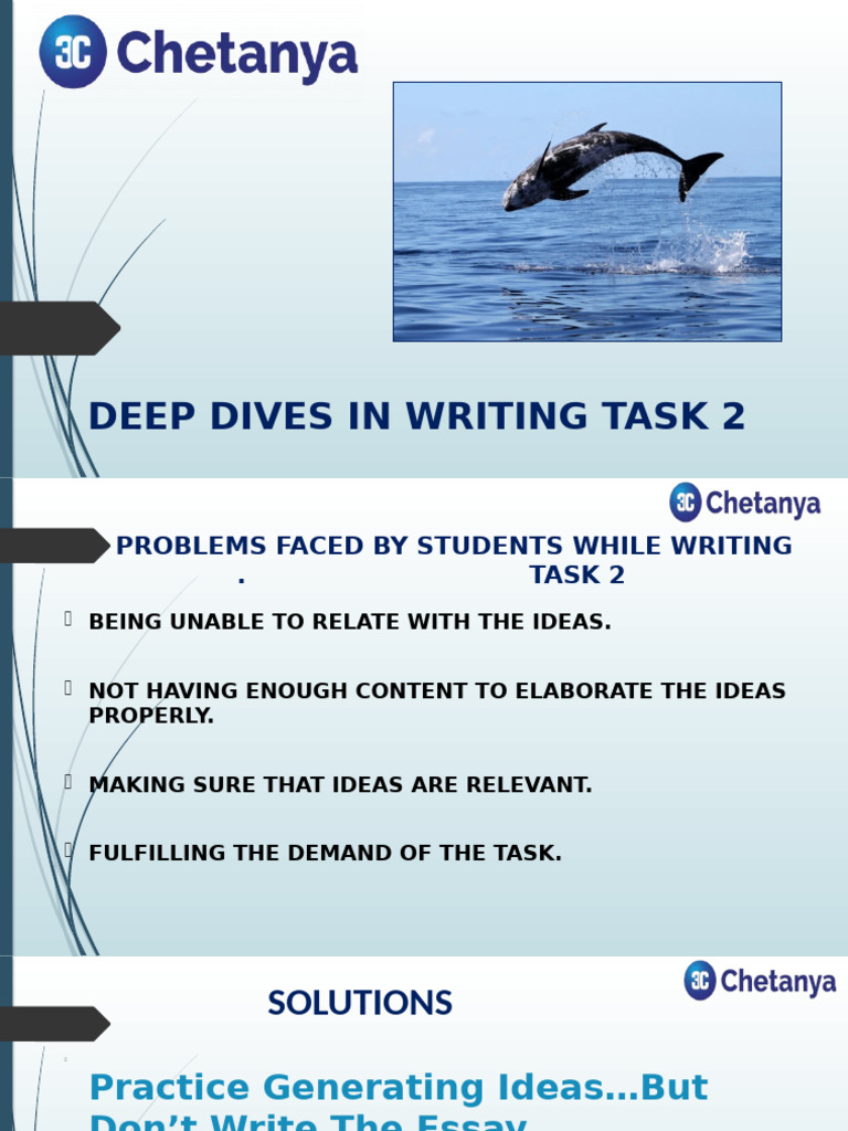Deep Dives in Writing Task 2 | PDF | Brainstorming | Mental Processes