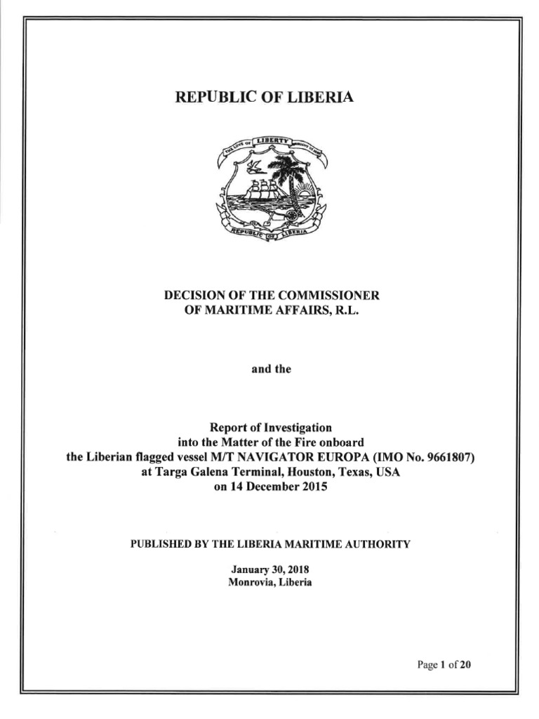 NAVIGATOR EUROPA-Commissioner's Decision | PDF