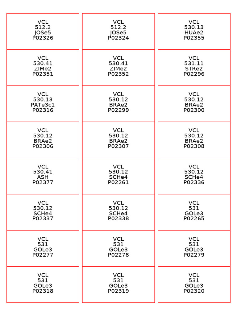 Label Batch 712 | PDF