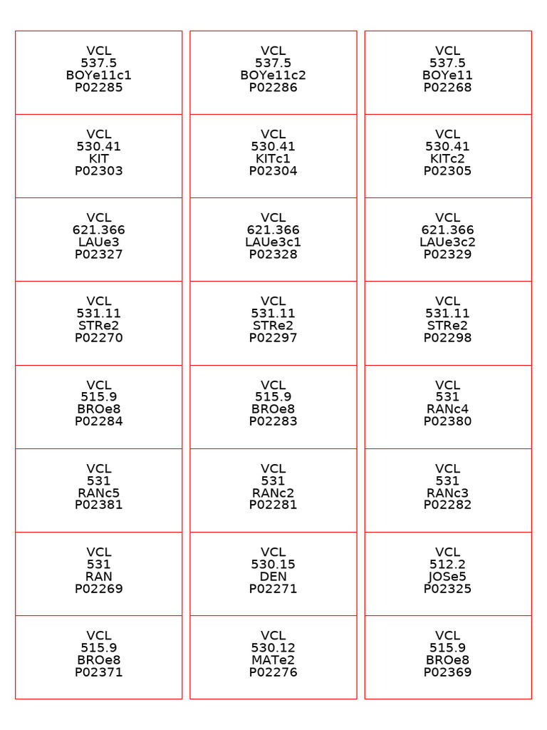 Label Batch 700 | PDF