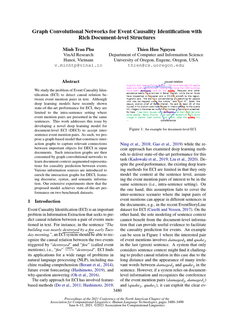 RichGCN-Graph Convolutional Networks For Event Causality Identification With | PDF | Information ...