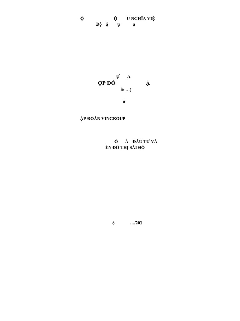 VIC - Du Thao Hop Dong Sap Nhap | PDF