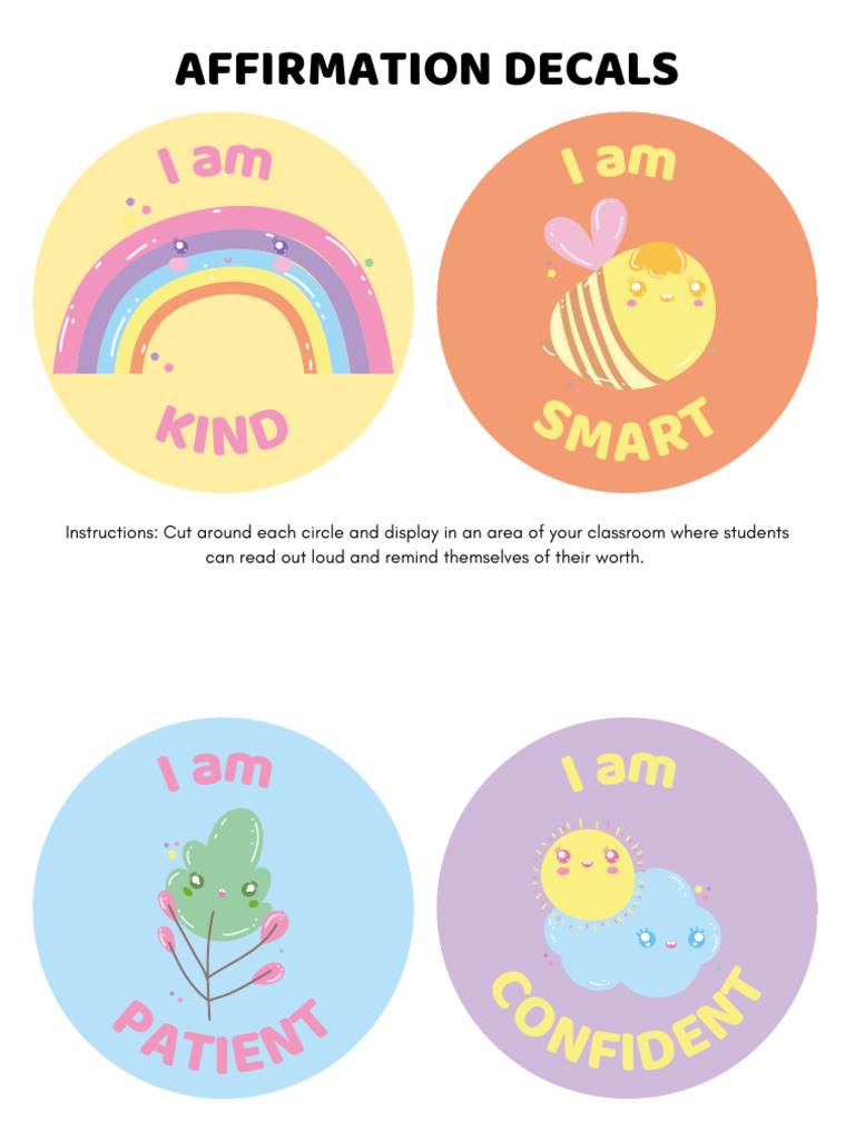 Pastel Affirmation Decals.pdf | PDF