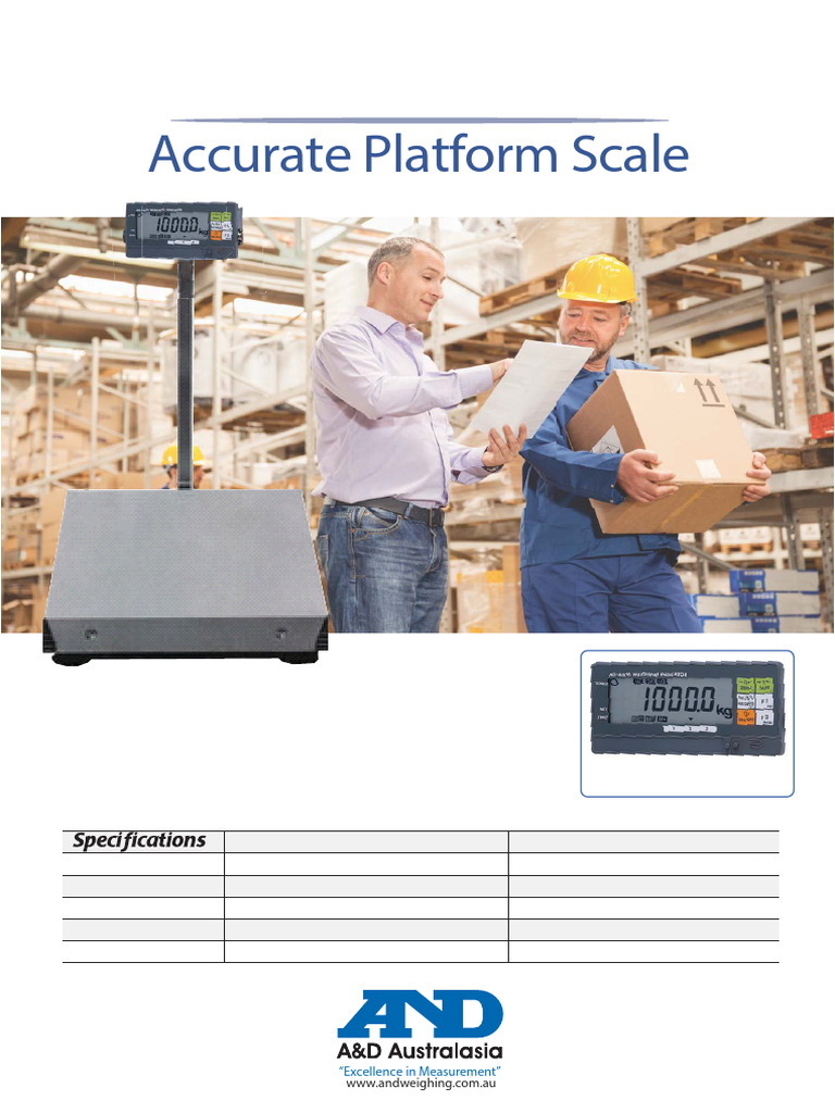Accurate Platform Scales AD-300 & AD-600 | PDF