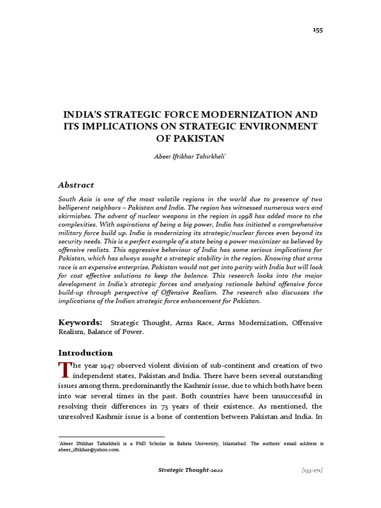 10 Indias Structure Force Abeer Iftikhar Tahirkheli Ammended 5 March 2023 | PDF | Enriched ...