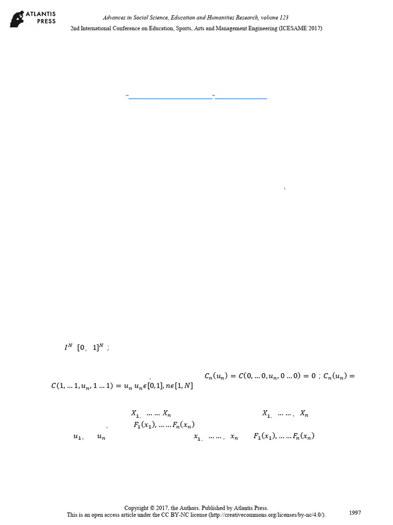 Copula function theory and classification | PDF | Covariance | Function (Mathematics)