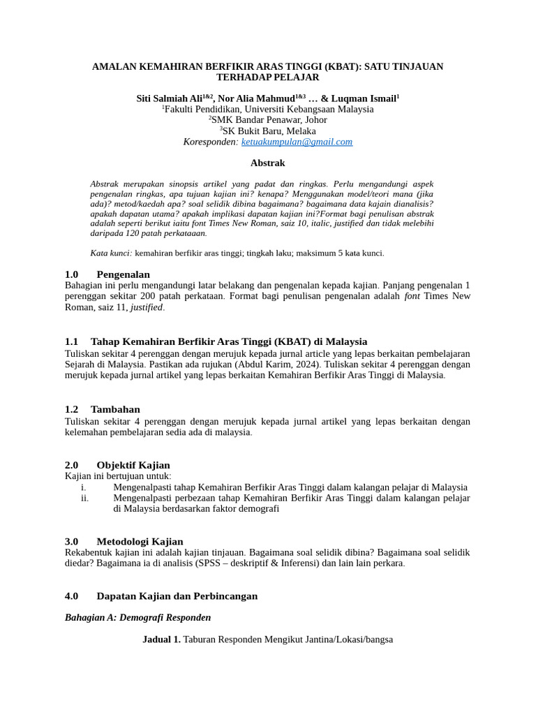 Template - Laporan Projek Mini | PDF