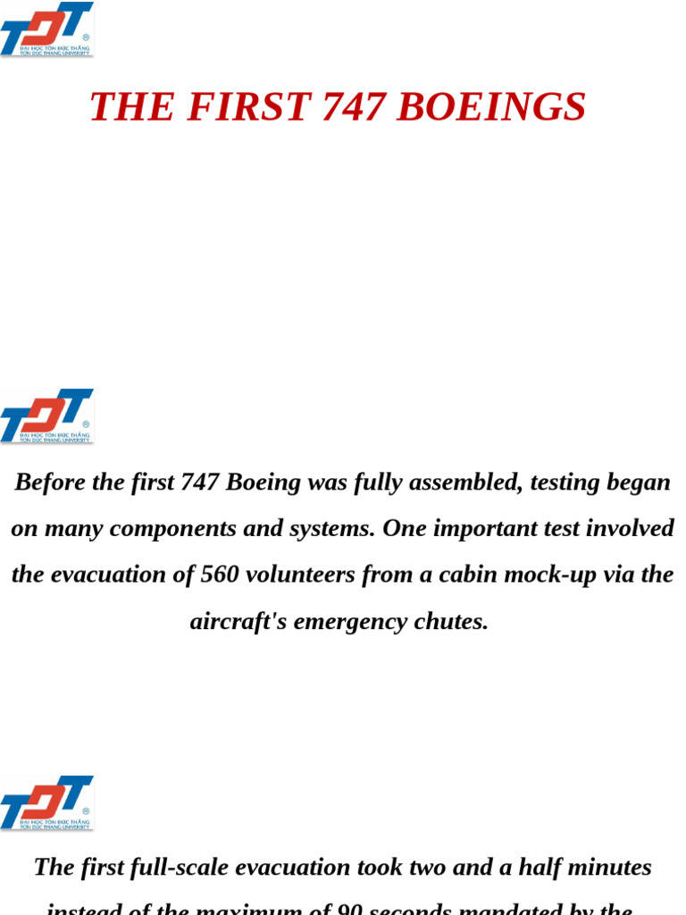 Boeing 747: Testing and First Flight | PDF