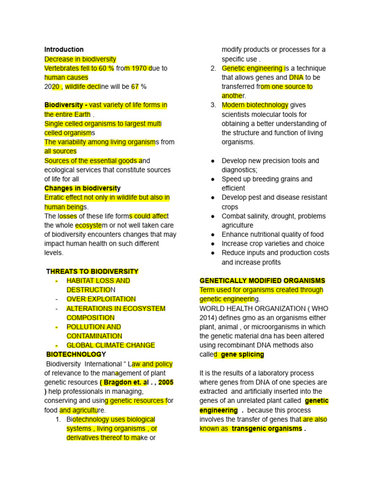 sts-biodiversity-and-gene-therapy | PDF | Genetically Modified Organism ...