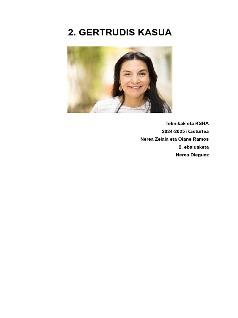 Gertrudis Kasua - Nerea Dieguez | PDF