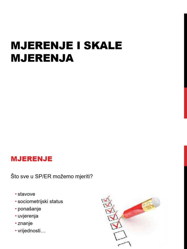 Mjerenje I Mjerne Skale | PDF