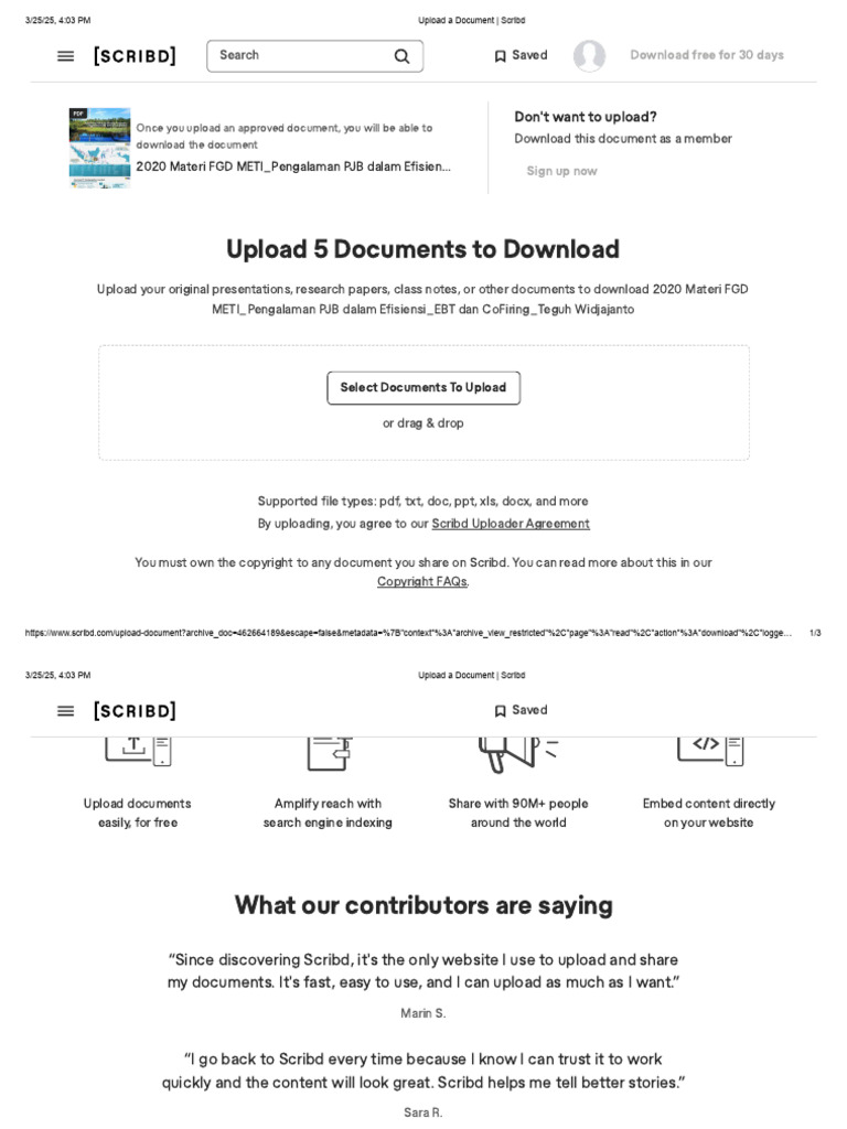 11-Upload A Document - Scribd | PDF | Scribd | Computing