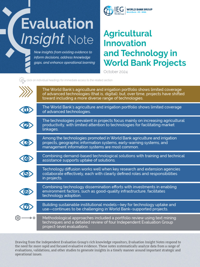 Agricultural Technology Insights from World Bank | PDF | Agriculture