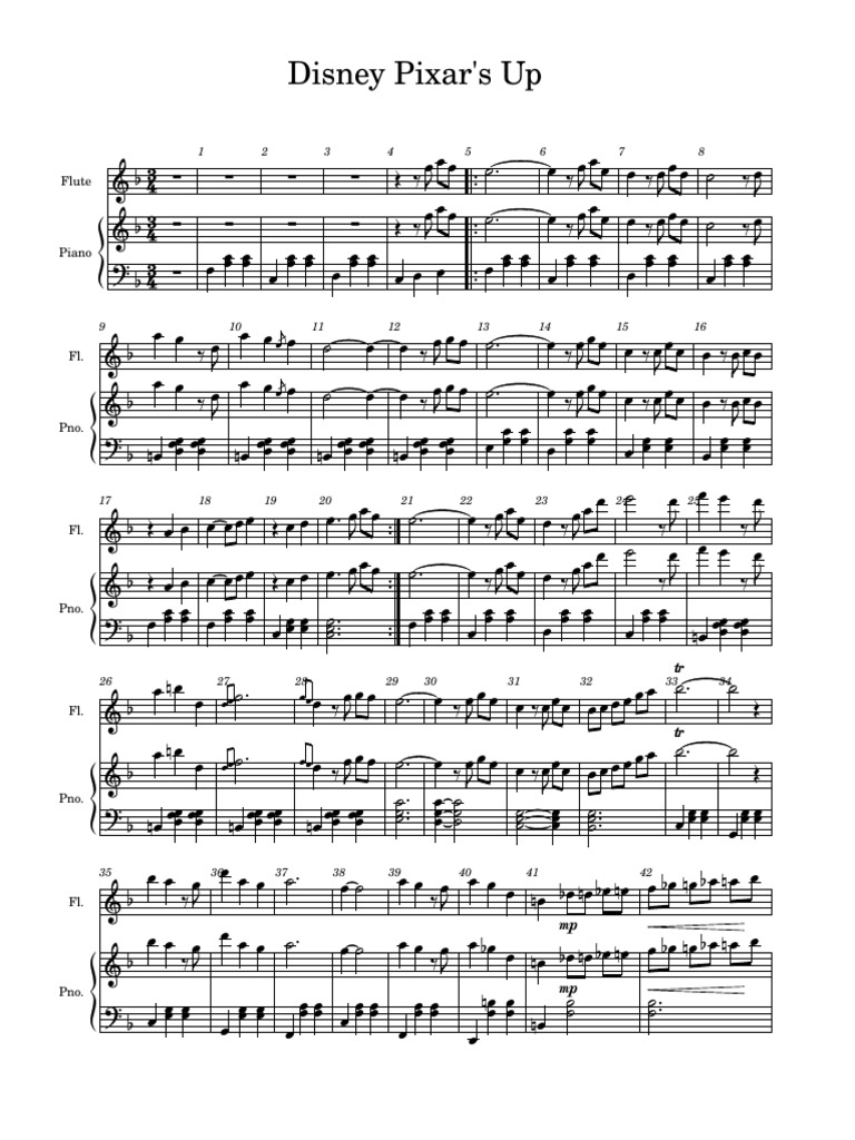Disney Pixar's Up Sheet Music | PDF