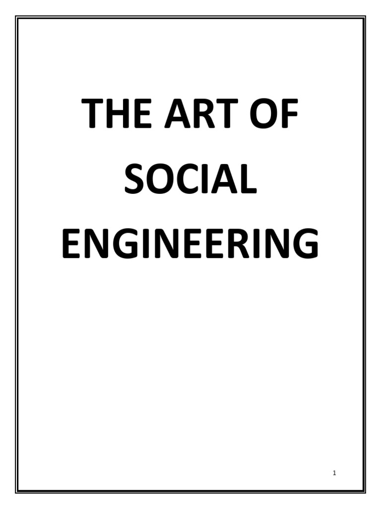 The Art of Social Engineering | PDF | Phishing | Security Technology