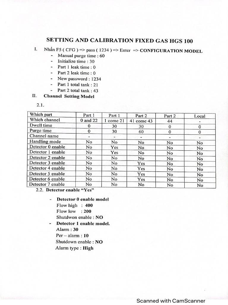 Cài Đặt Fix Gas HGS 100 | PDF
