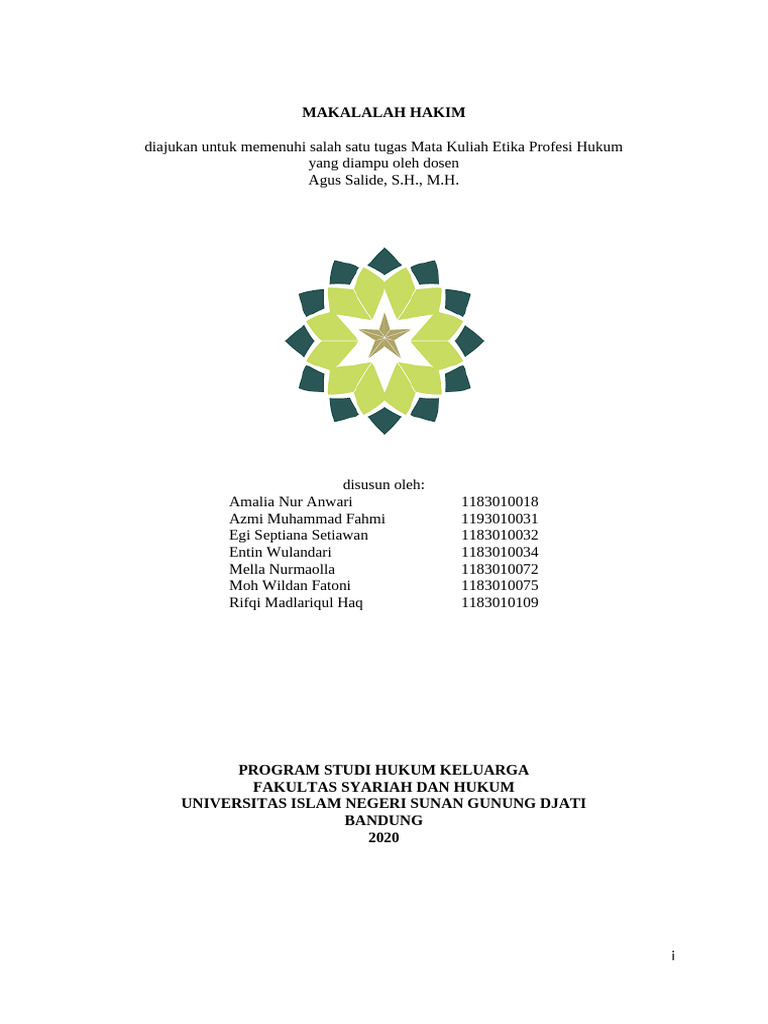 Etika dan Tugas Hakim dalam Hukum | PDF