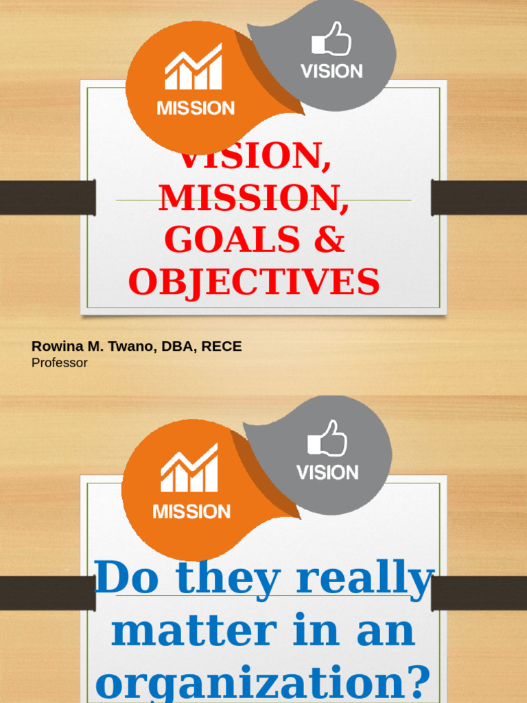 Lecture 2 Vision Mission Goals Objectives | PDF | Goal | Business