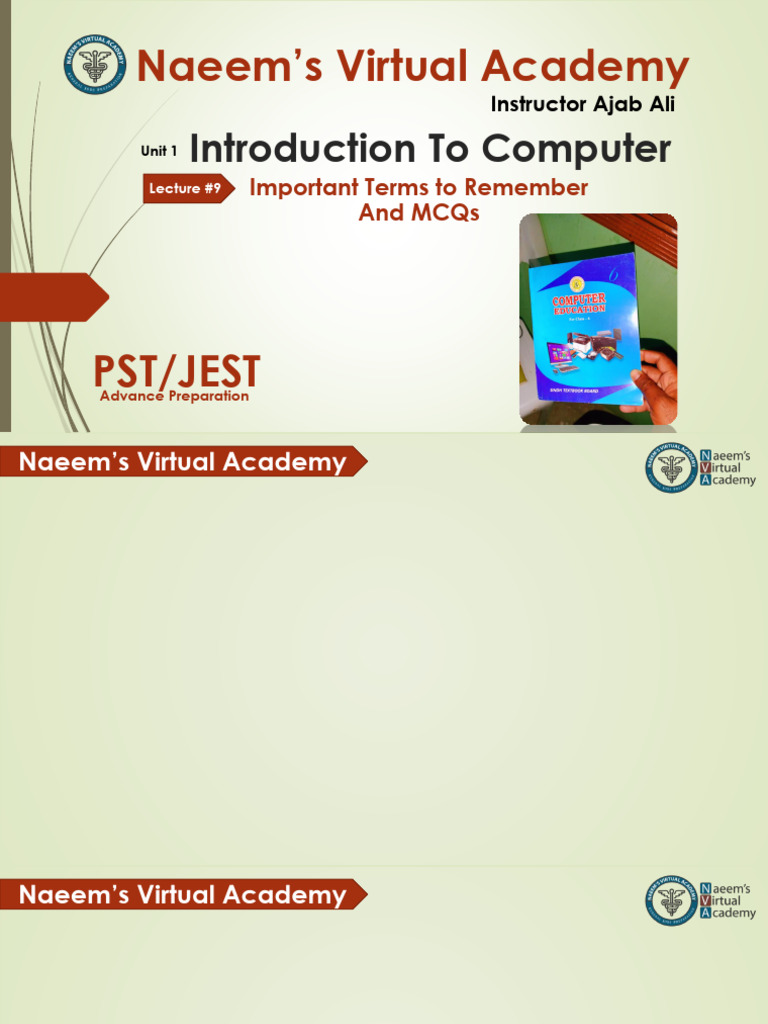 Lec 9 Important Terms To Remember | PDF | Computer Hardware | Operating System