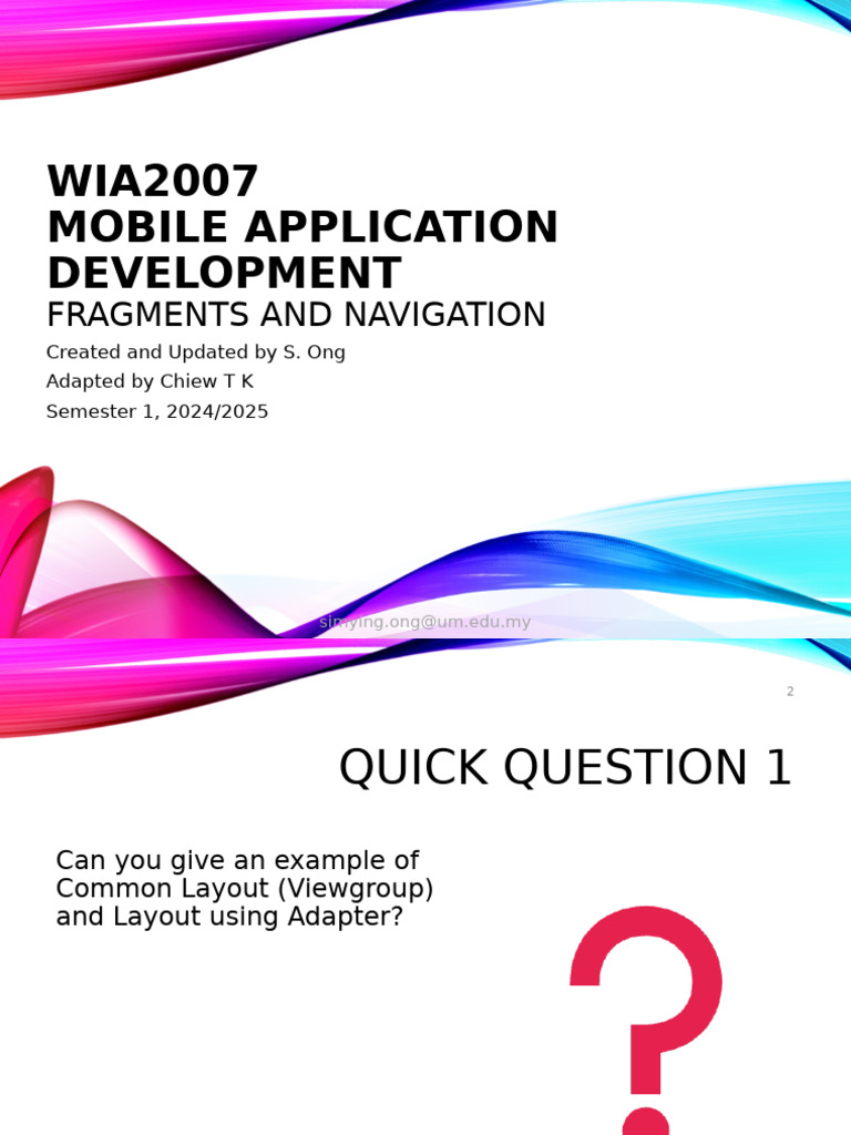 Fragments and Navigation | PDF | Method (Computer Programming) | Page ...