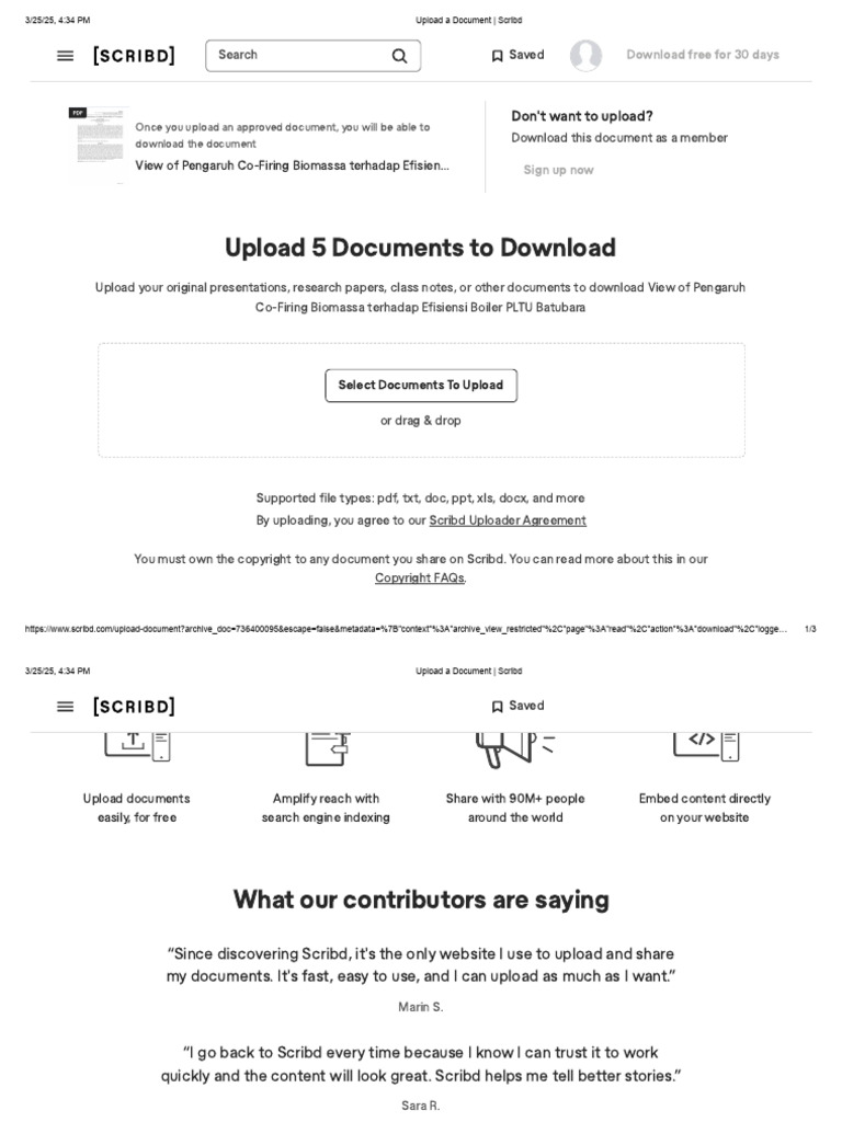 47-Upload A Document - Scribd | PDF | Scribd | Online Services