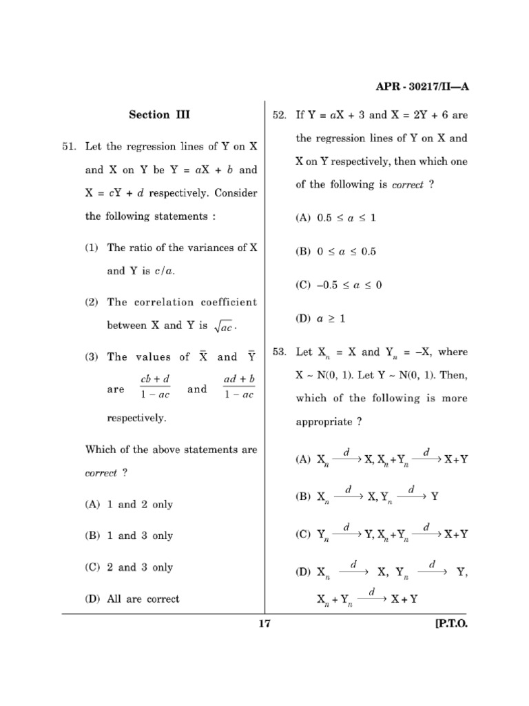 Set 17 24 All Papers | PDF | Variance | Estimator
