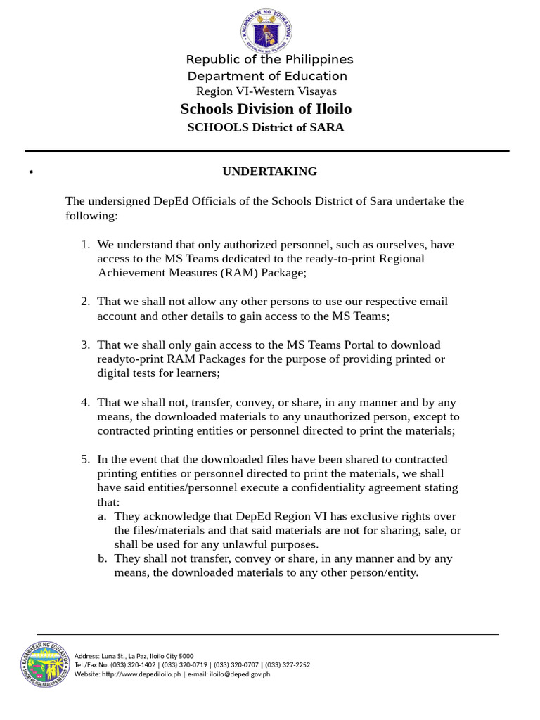 2025-DRAMAT-UNDERTAKING | PDF | Government | Justice