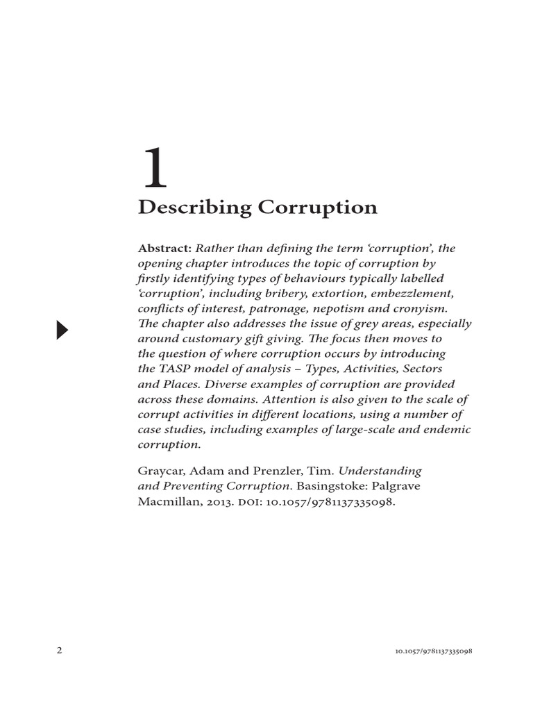 Understanding Types of Corruption | PDF | Political Corruption | Bribery