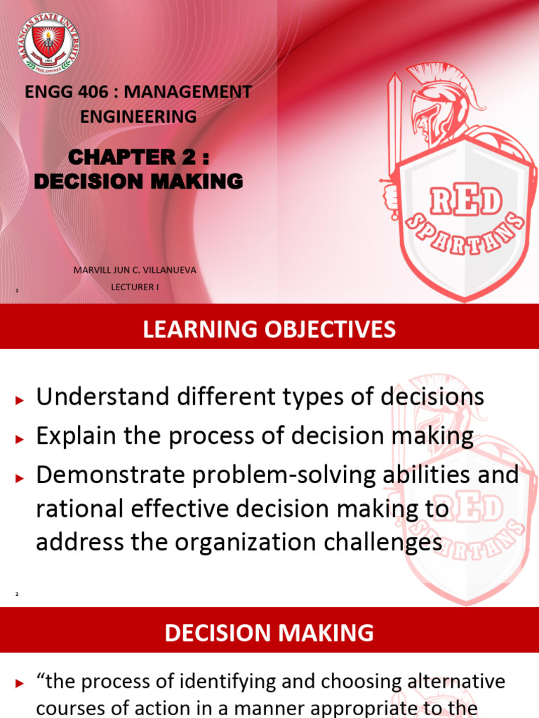 Chapter 2 Decision Making | PDF | Decision Making | Linear Programming