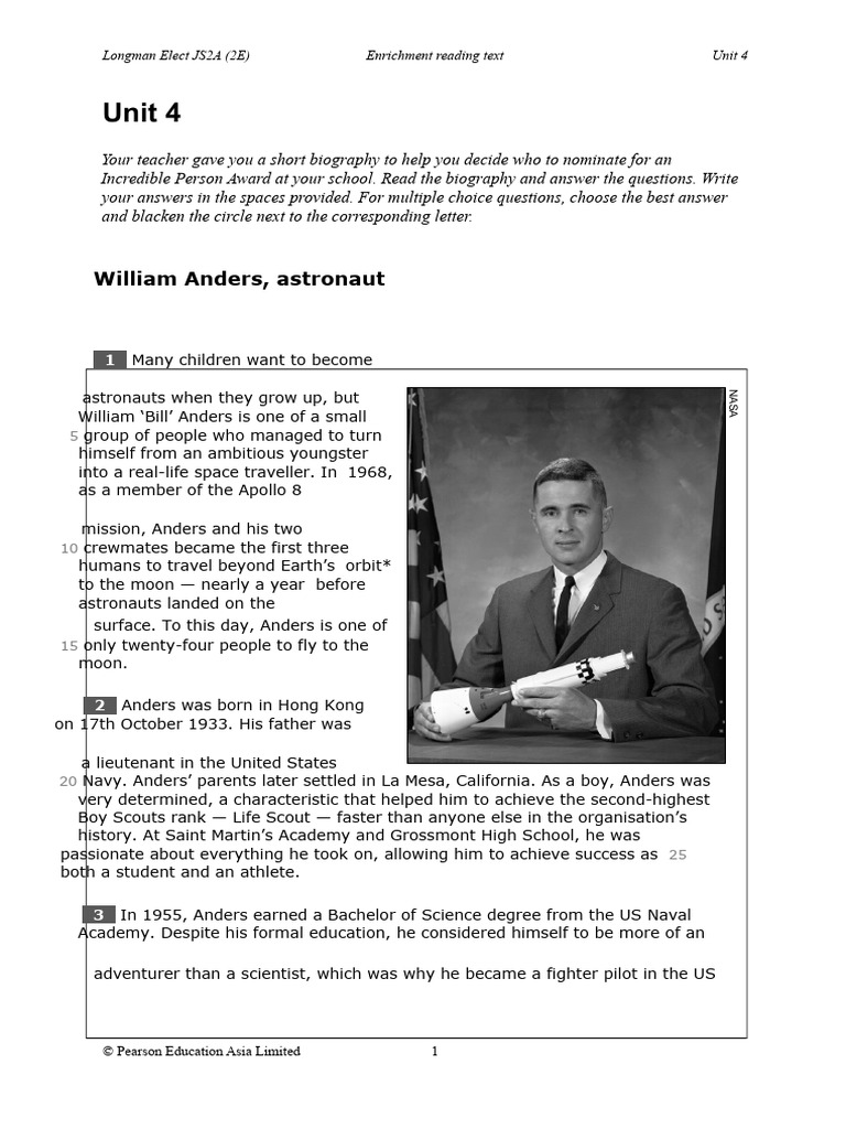 Elect - JS2A - Enrichment Reading Text - U4 | PDF | Apollo Program ...